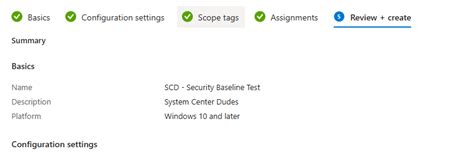 How To Configure Intune Security Baseline System Center Dudes
