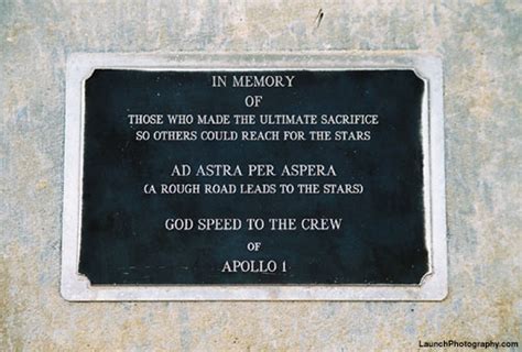 Ccafs Lc 34 Apollo 1 Ad Astra Plaque Collectspace Messages