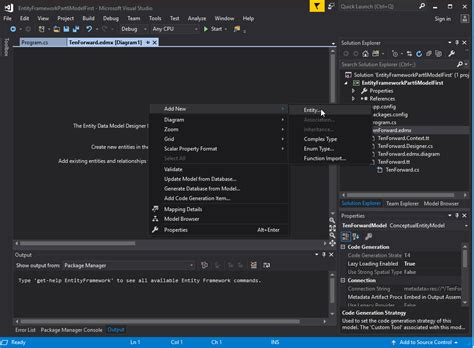Exploring Entity Framework Part 4 The Model First Approach Tech Talk With Whit