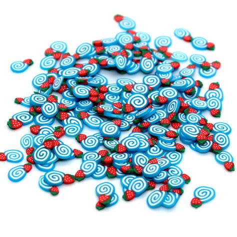 Candy Strawberry Fimo Slices For Slime Available Oonline At Dj Slimeygloop