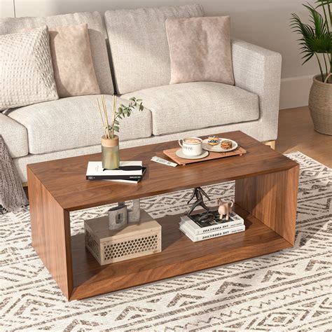 Latitude Run® Rectangular Coffee Table With Storage For Living Room