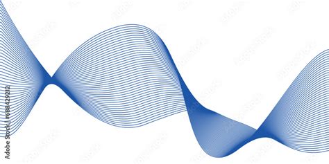 Twisted Curve Lines With Mixed Effects Technology Abstract Lines On White Background Frequency