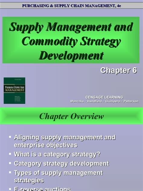 Chapter 06 Supply Management And Commodity Strategy Development Pdf Supply Chain