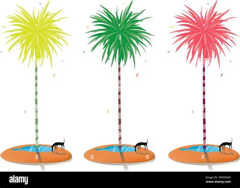 Three Color Tree Pattern Design Stock Vector Image And Art Alamy