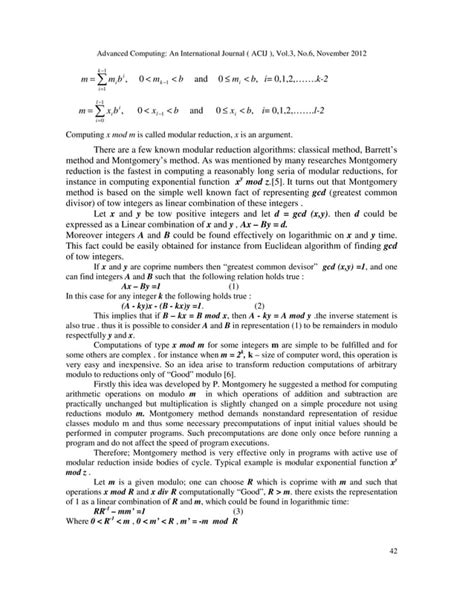 Justification Of Montgomery Modular Reduction Pdf