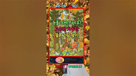 눈을 크게 뜨세요 고수만 가능한 숨은 그림 찾기 Youtube