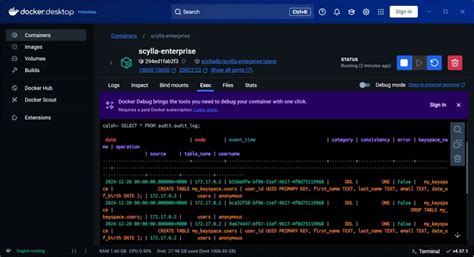 Database Audit For Scylladb
