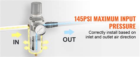 Vevor Air Compressor Filter Regulator 1 2 Npt Air Dryer For