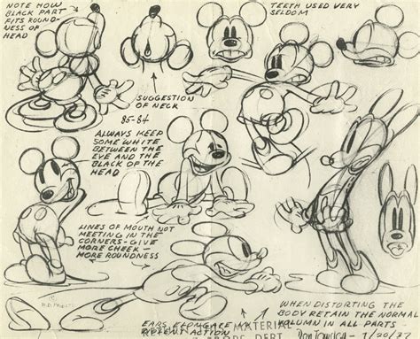 Mickey Mouse Model Sheet