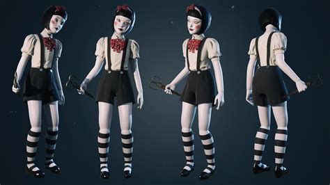 Artstation Twin Dolls Pack Unreal Engine Unity Fbx And Textures Game Assets