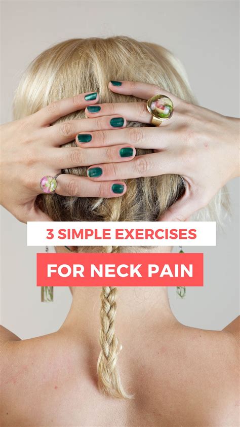 3 Simple Exercises For Neck Pain My Pain Kit