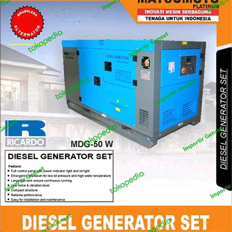 Jual Genset Silent 50 Kva Mdg 50w Jakarta Barat Importir Genset