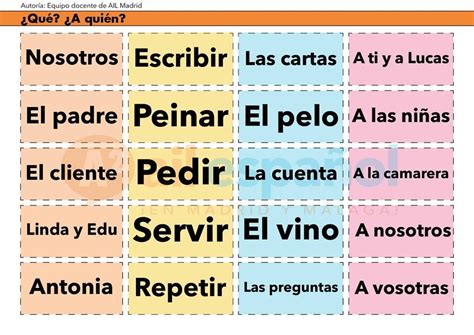 ¡qué Viva El Español Pronombres Complemento