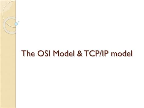 OSI Model TCP IP Networking Fundamentals