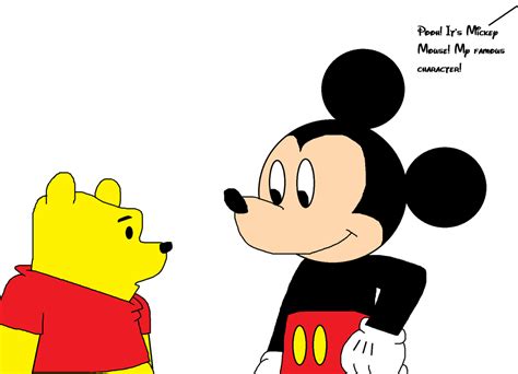 Winnie The Pooh And Mickey Mouse S First Meeting By Marcospower On Deviantart