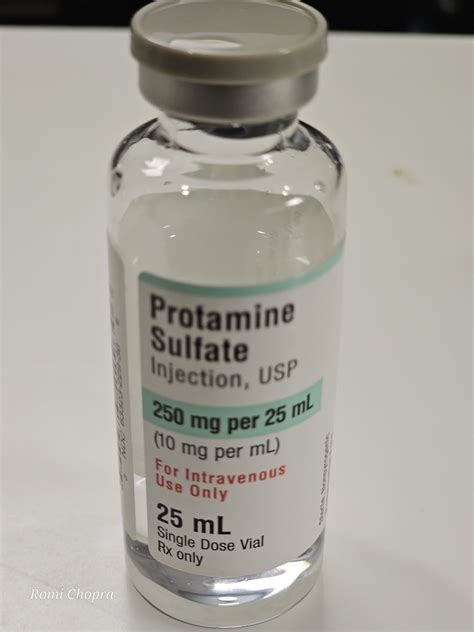 Basics Of Protamine As An Antagonist And Reversal Agent For Heparin