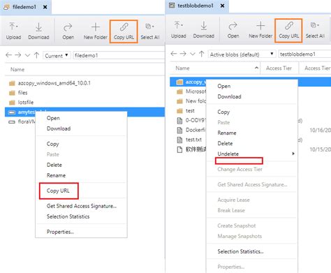 add copy url on blob context menu · issue 767 · microsoft azurestorageexplorer · github