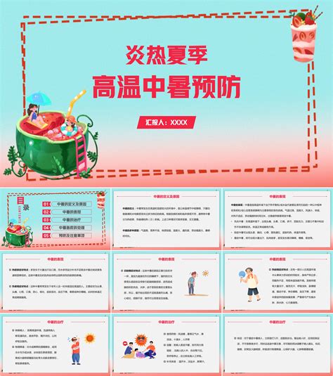 最新20套高质量防暑降温and预防中暑ppt课件！ 知乎