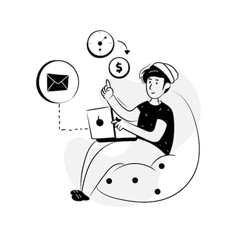 Premium Vector Online Data Hand Drawn Illustration Of Website Analytics