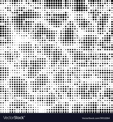 Halftone Pattern Set Dots Dotted Texture Vector Image