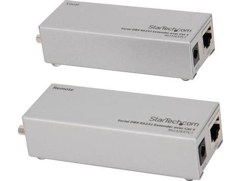 Startech Com Rs Extc Serial Db Rs Extender Over Cat Up To Ft Newegg Com