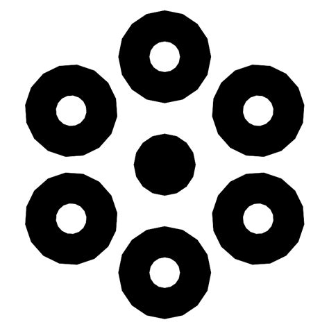 circle of circles vector svg icon svg repo