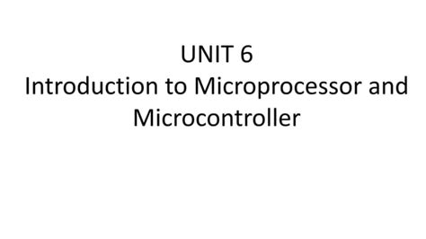 Computer Organization Introduction To Microprocessor And Microcontroller PPT