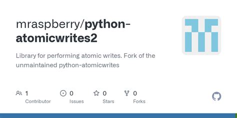 Github Mraspberrypython Atomicwrites2 Library For Performing Atomic Writes Fork Of The