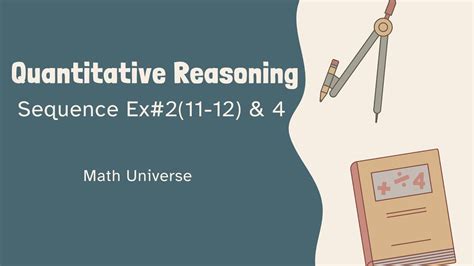 Quantitative Reasoning Sequence Ex 2 11 12 And 4 Bs Youtube