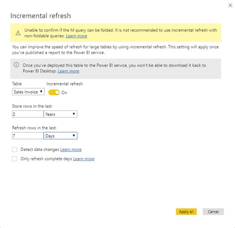 Incremental Refresh With Subqueries ThinkBI