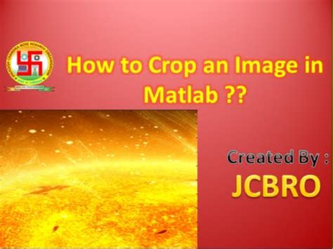 How To Crop An Image In MATLAB MATLAB Programming
