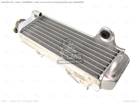 19000gbf830 Radiator Assy Honda Buy The 19000 Gbf 830 At Cmsnl