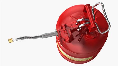 Safety Fuel Can Five Gallon Red 3d Model 39 3ds Blend C4d Fbx