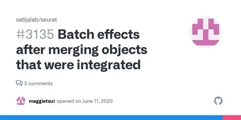 Batch Effects After Merging Objects That Were Integrated · Issue 3135