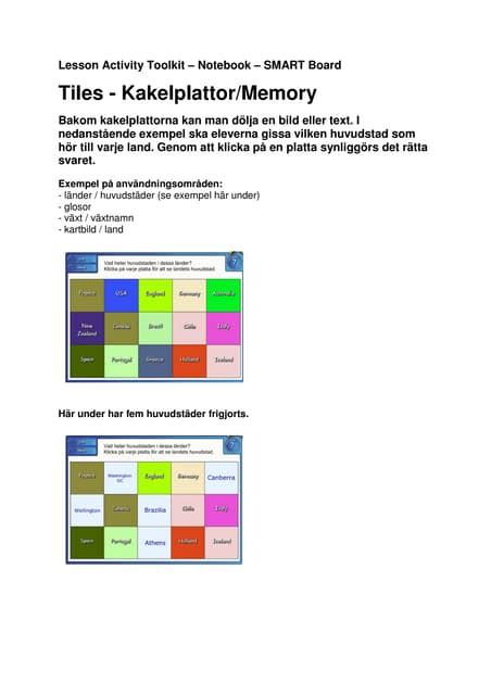 Tiles Lesson Activity Toolkit Notebook Pdf Geography Science