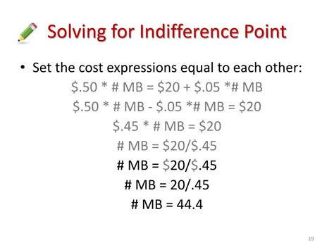 Ppt Calculate Point Of Indifference Between Two Cost Scenarios Powerpoint Presentation Id