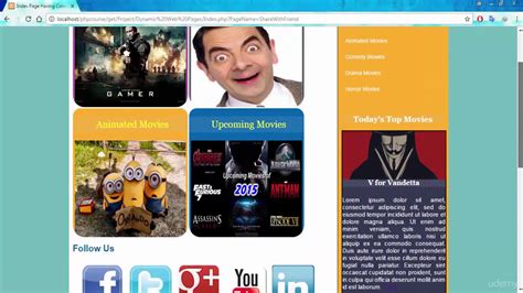Dynamic Web Pages Project Part 3 Lesson 45 Learn Your Self Xp Youtube