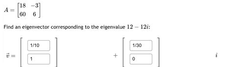 Solved A 1860−36 Find An Eigenvector Corresponding To The