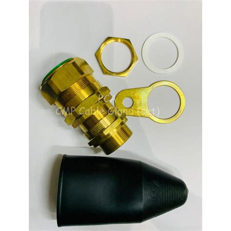 Cmp E1fw M40 Exd Exe Cable Gland C W Locknut Earth Tag Nylon Washer And Pvc Shroud Shopee Malaysia