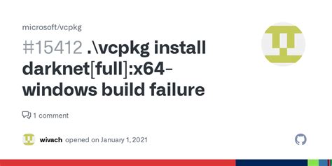 Vcpkg Install Darknet Full X64 Windows Build Failure Issue 15412 Microsoft Vcpkg GitHub