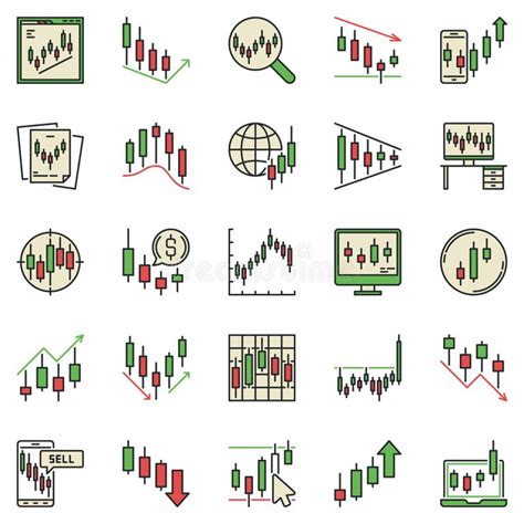 Technical Analysis Icon Set Stock Illustrations 1723 Technical