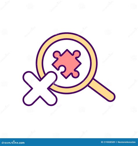 Problem Solving Issues Rgb Color Icon Stock Vector Illustration Of