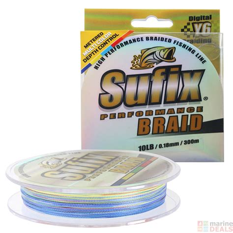 Buy Sufix Performance Multi Colour Braid 300m 10lb 018mm Online At Buy Sufix Performance Multi Colour Braid 300m 10lb 018mm Online At