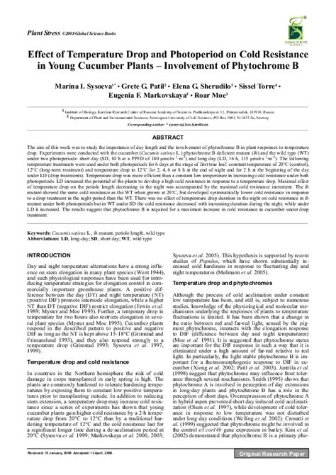Pdf Temperature And Photoperiod Effects On Fuchsia × Hybrida Morphology Royal Heins And John