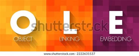 Ole Object Linking Embedding Technology That เวกเตอร์สต็อก ปลอดค่าลิขสิทธิ์ 2222631537