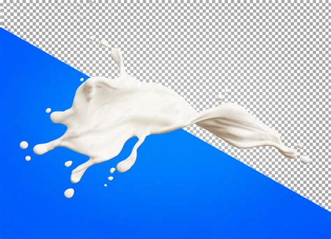 3D立体牛奶溅起效果PSD素材 01