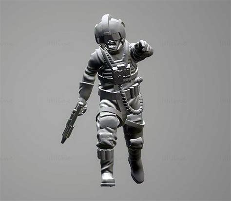 Pilot 3d Baskı Modeli Stl