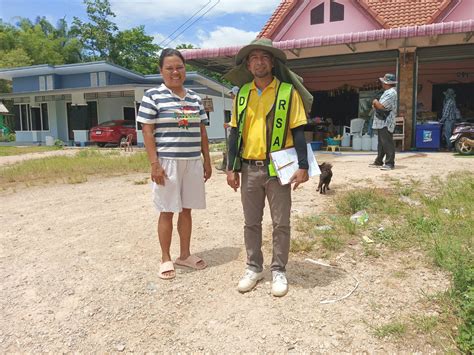 งานชี้ระวังแนวเขตทางหลวงชนบท 4 แขวงทางหลวงชนบทกระบี่