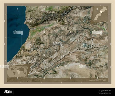 Souss Massa Region Of Morocco High Resolution Satellite Map