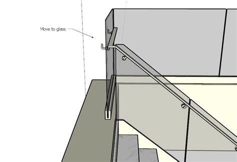 Extend Handrail To The Glass Sketchup Sketchup Community